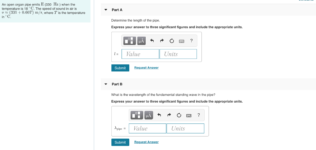 Solved An open organ pipe emits E (330 Hz ) when the | Chegg.com