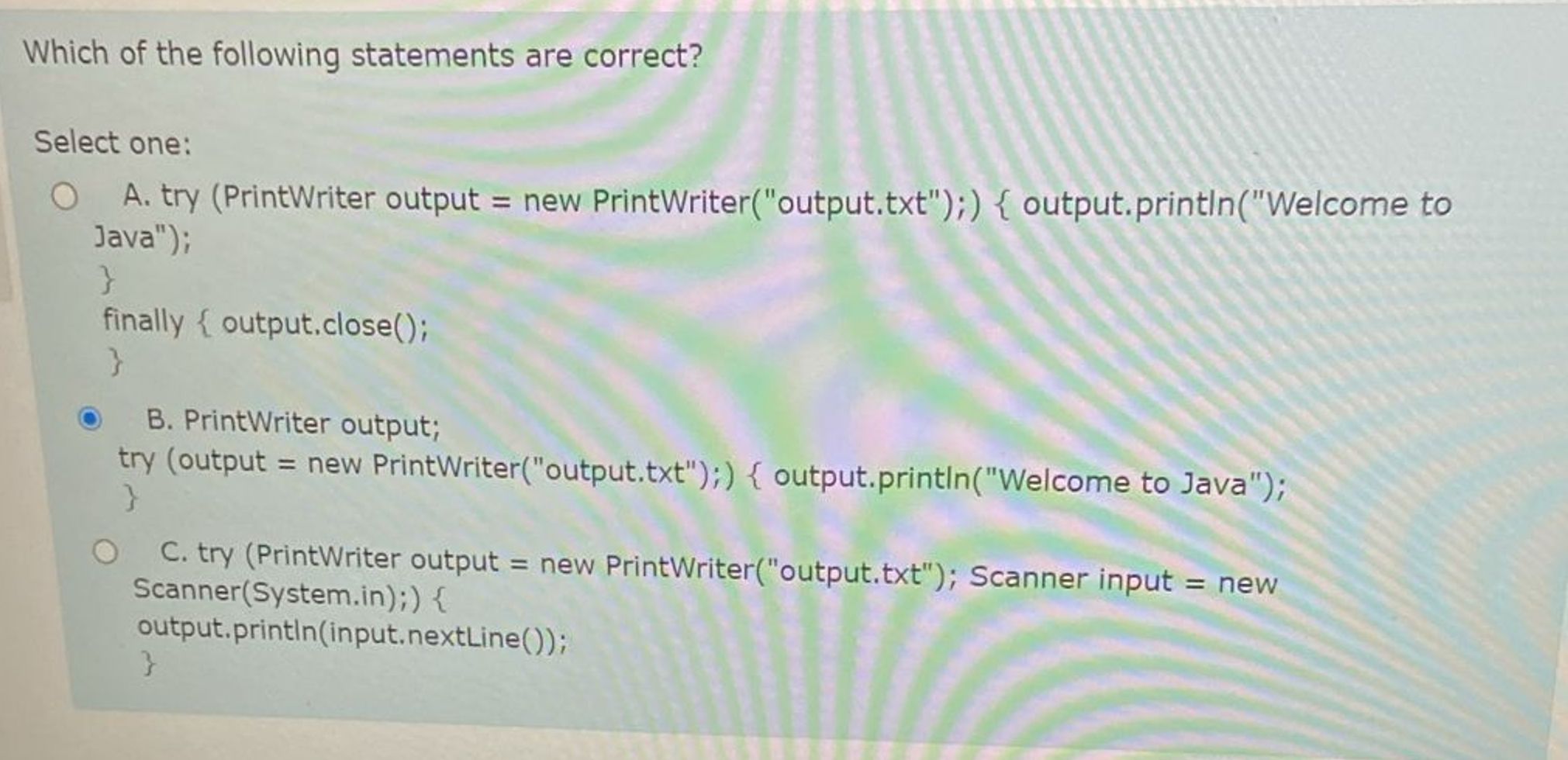 Solved Which of the following statements are correct?Select | Chegg.com