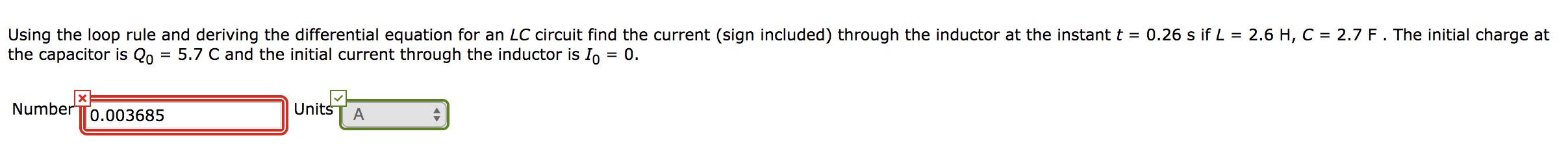 Solved Using the loop rule and deriving the differential | Chegg.com