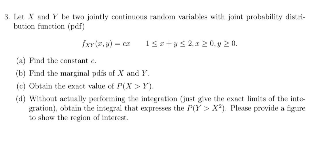 Solved Let X and Y be two jointly continuous random | Chegg.com