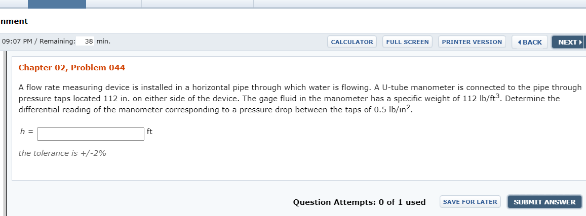 Solved nment 09:07 PM / Remaining: 38 min. CALCULATOR FULL | Chegg.com