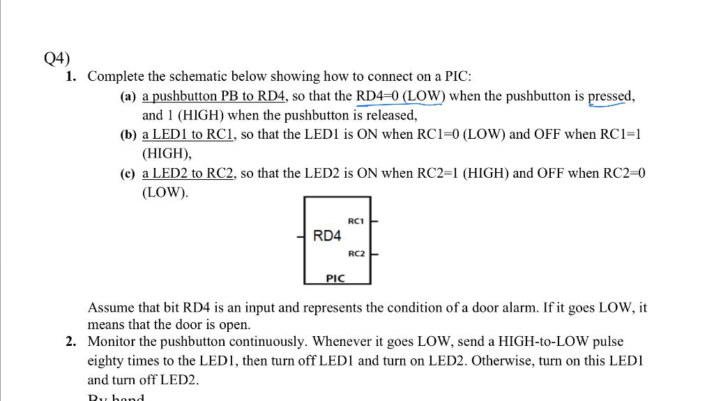 Solved 1. Complete the schematic below showing how to | Chegg.com