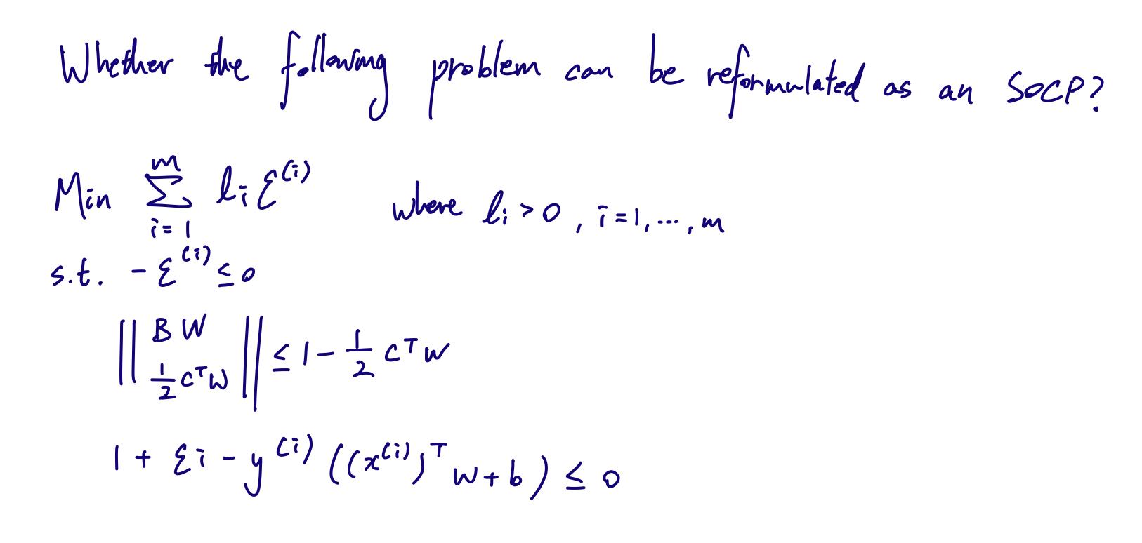 Solved Optimization problem. Can we reformulated the | Chegg.com