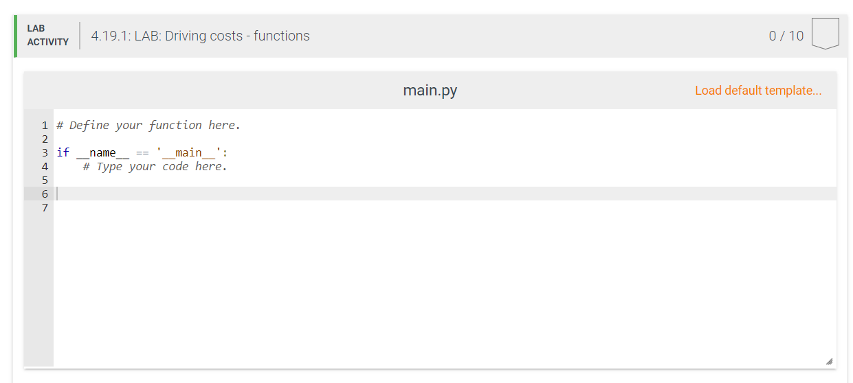 Solved Driving is expensive. Write a program with a car's | Chegg.com
