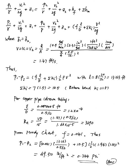 (Solved) - Water at 40 °F flows through the coils of the heat exchanger ...