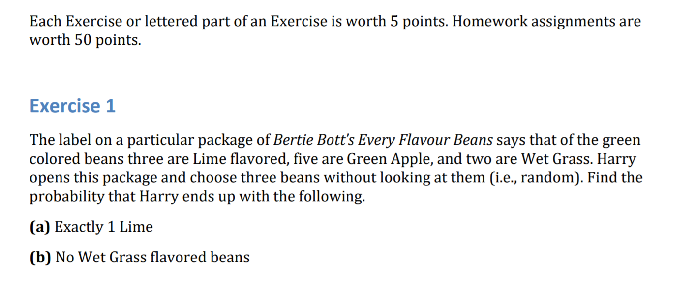 Solved Each Exercise or lettered part of an Exercise is | Chegg.com
