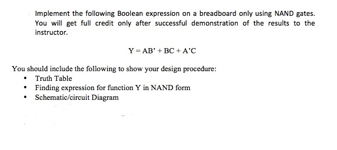 Solved Implement the following Boolean expression on a | Chegg.com Solved Implement the following Boolean expression on a | Chegg.com