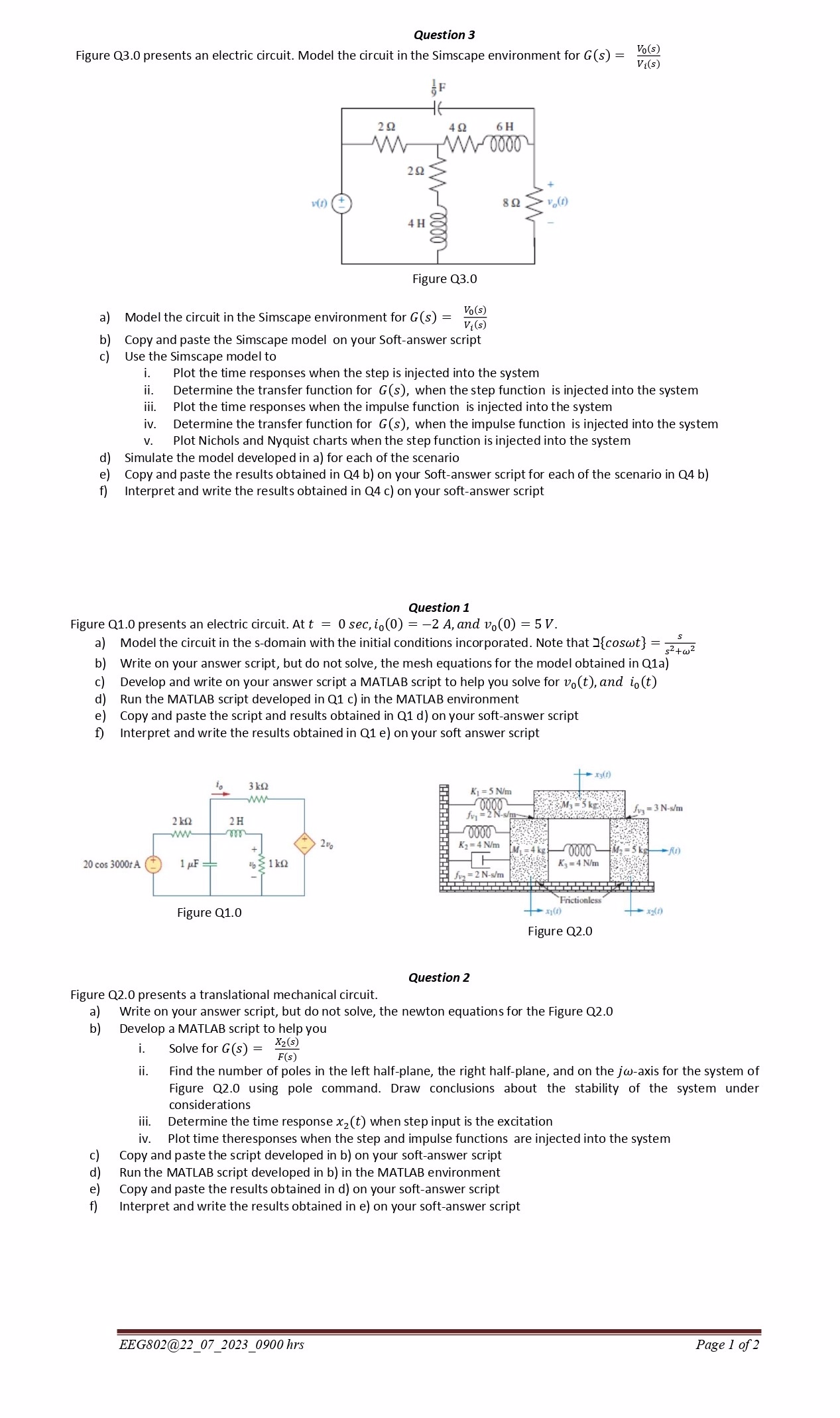 Solved Please I need step by step answers, matrices | Chegg.com