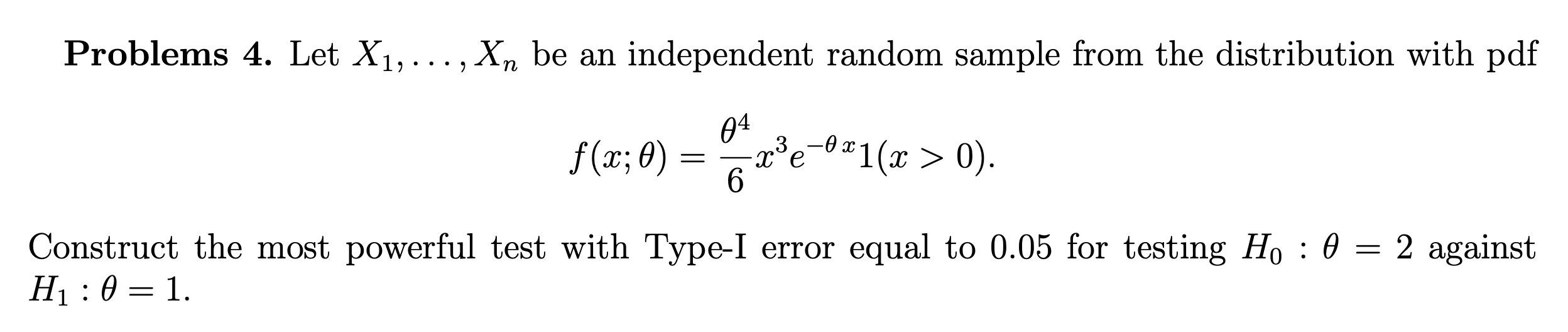 Solved Problems 4. Let X1,…,Xn be an independent random | Chegg.com