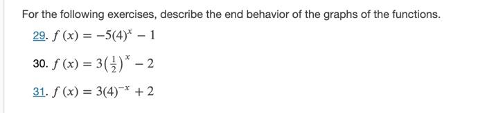 Solved For the following exercises, describe the end | Chegg.com