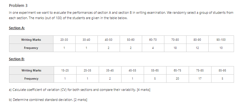 Solved Problem 3 In one experiment we want to evaluate the | Chegg.com