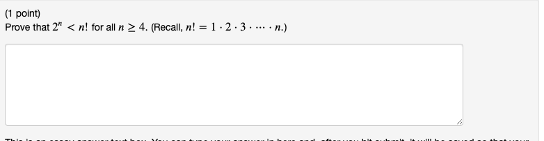 Solved (1 point) Prove that 2 Solved (1 point) Prove that 2