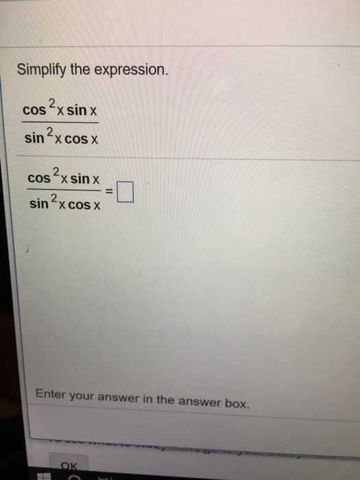 Solved Simplify the expression. 2 cos x sin x 2 2 cos x sin | Chegg.com