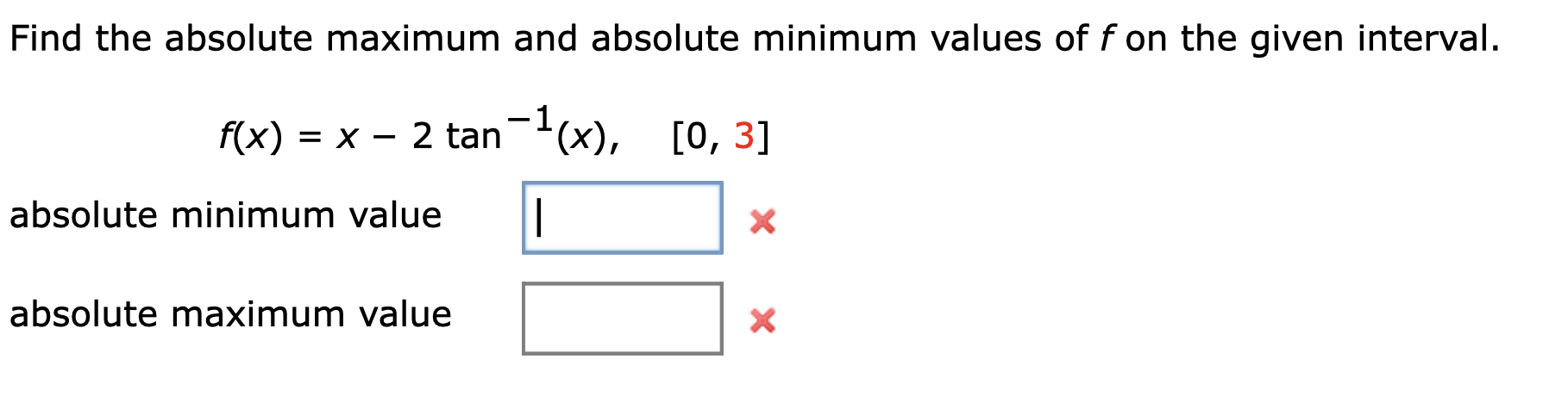 Solved Find the absolute maximum and absolute minimum values | Chegg.com