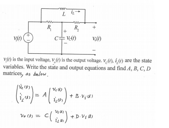 Solved vi(t) is the input voltage, v0(t) is the output | Chegg.com
