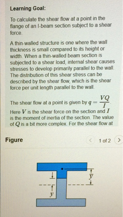 Solved Learning Goal: To calculate the shear flow at a point | Chegg.com