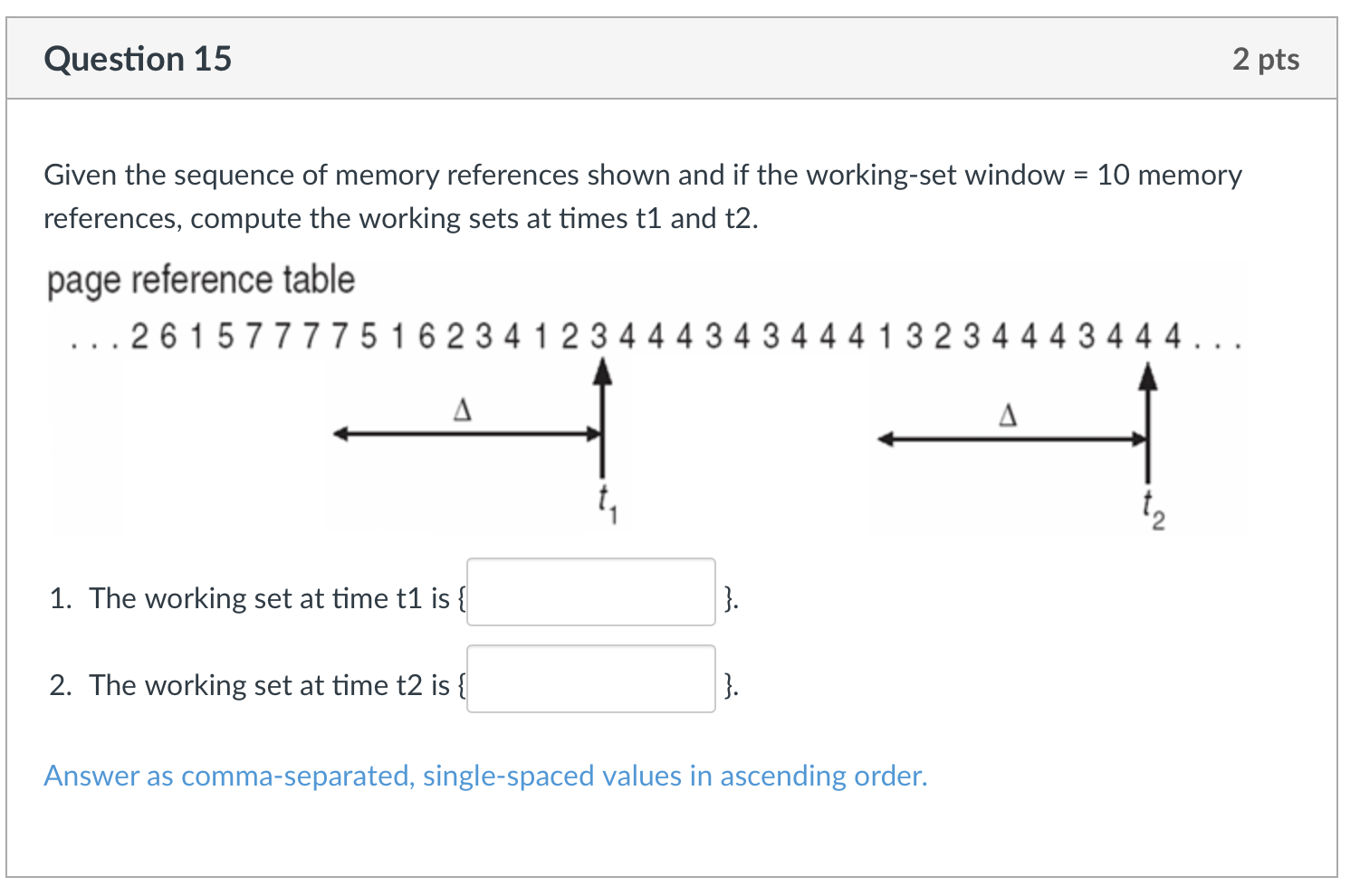 Solved Given the sequence of memory references shown and if | Chegg.com