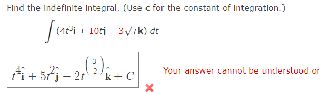 Solved Find the indefinite integral. (Use c for the constant | Chegg.com