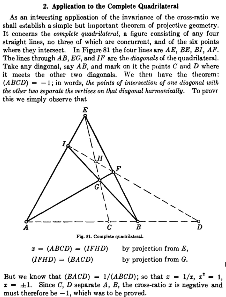 2) Construct the fourth harmonic line to three given | Chegg.com