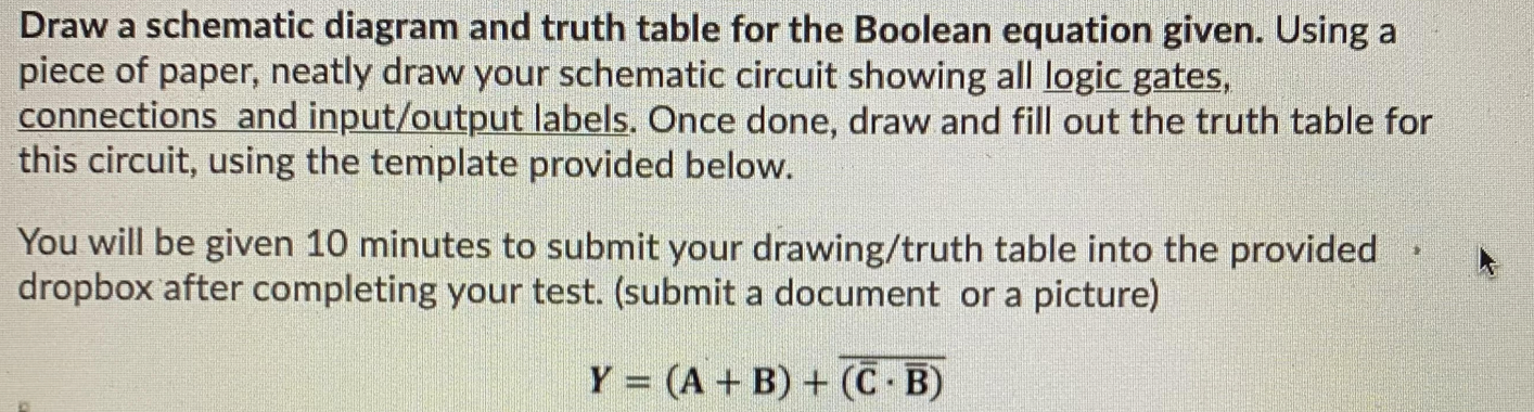 Solved Draw a schematic diagram and truth table for the | Chegg.com