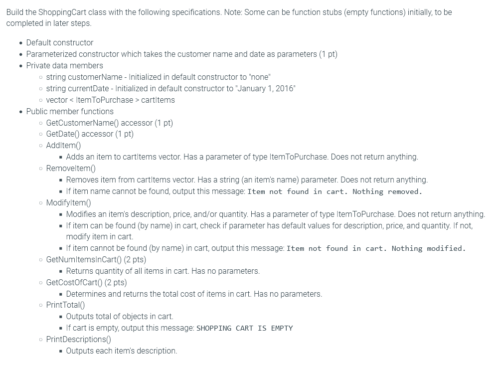 Solved This program extends the earlier "Online shopping | Chegg.com