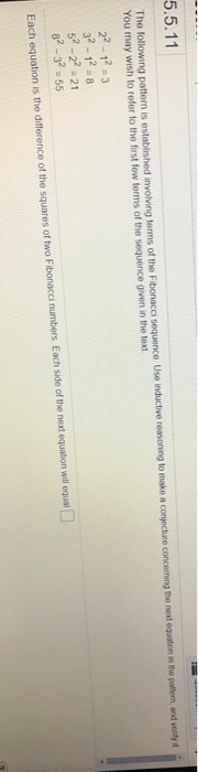 Solved The following pattern is established involving terms | Chegg.com