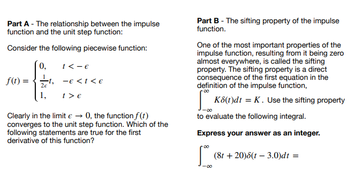 Solved Part A - The relationship between the impulse | Chegg.com