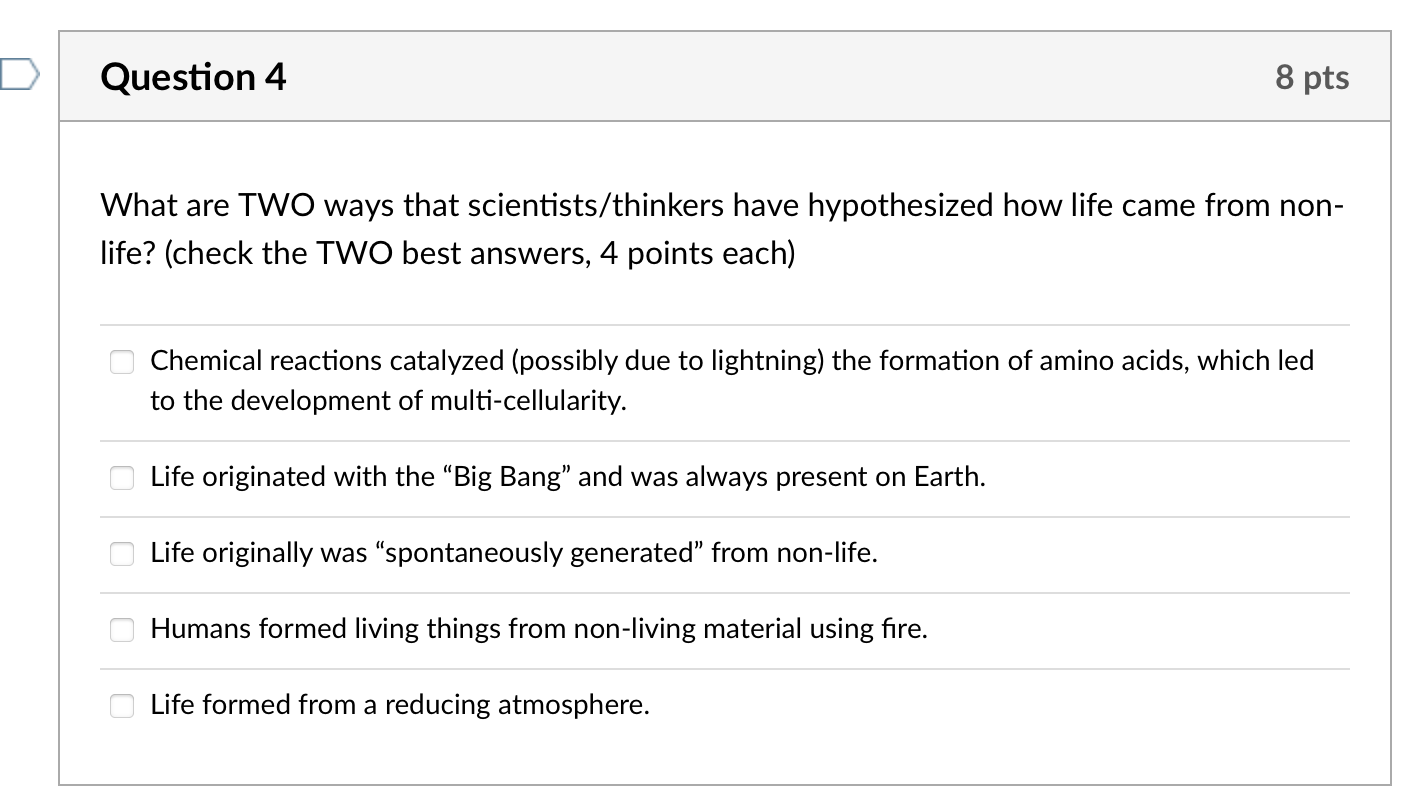 Solved What are TWO ways that scientists/thinkers have | Chegg.com