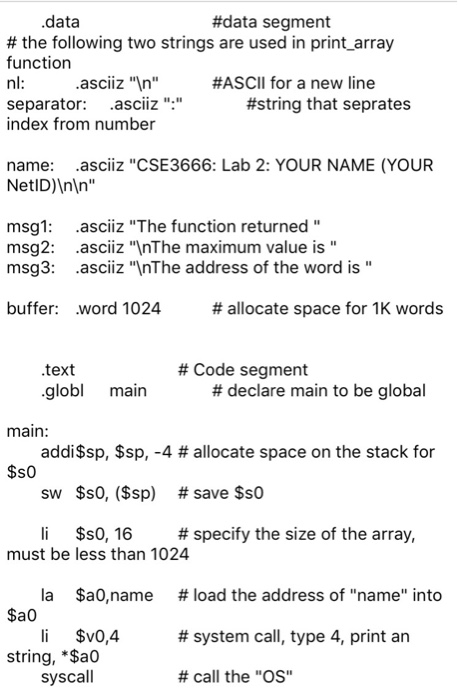 Solved This code is done in MARS and its from computer | Chegg.com