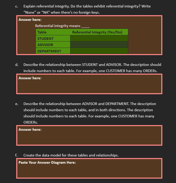 Solved 2. (18 points) Use the database shown in the figure | Chegg.com