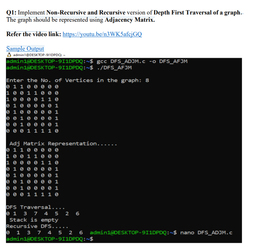 Solved Q1: Implement Non-Recursive and Recursive version of | Chegg.com Solved Q1: Implement Non-Recursive and Recursive version of | Chegg.com