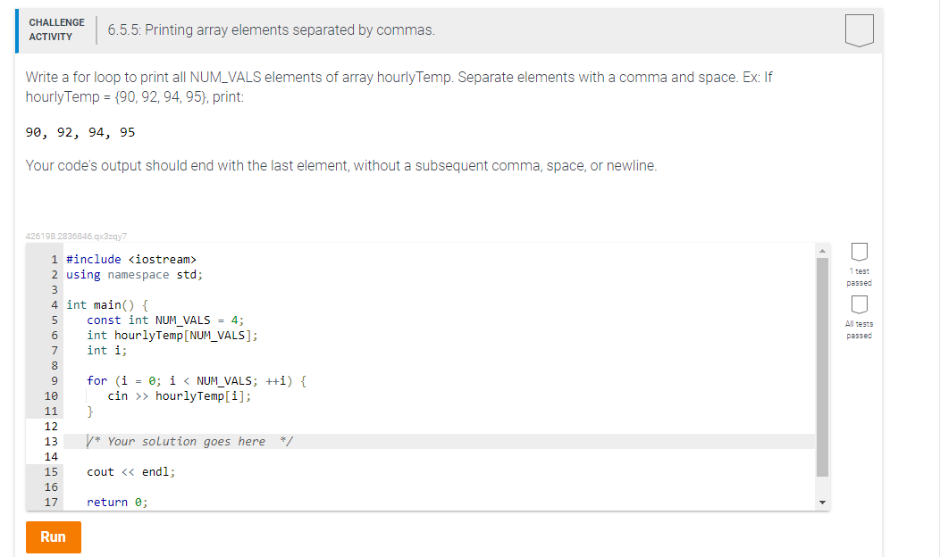 Solved \begin{tabular}{l|l} CHALLENGE \\ ACTIVITY & 6.5.5: | Chegg.com