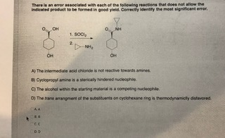 Solved There is an error associated with each of the | Chegg.com