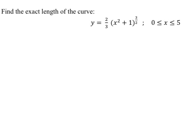 Solved Find the exact length of the curve: | Chegg.com