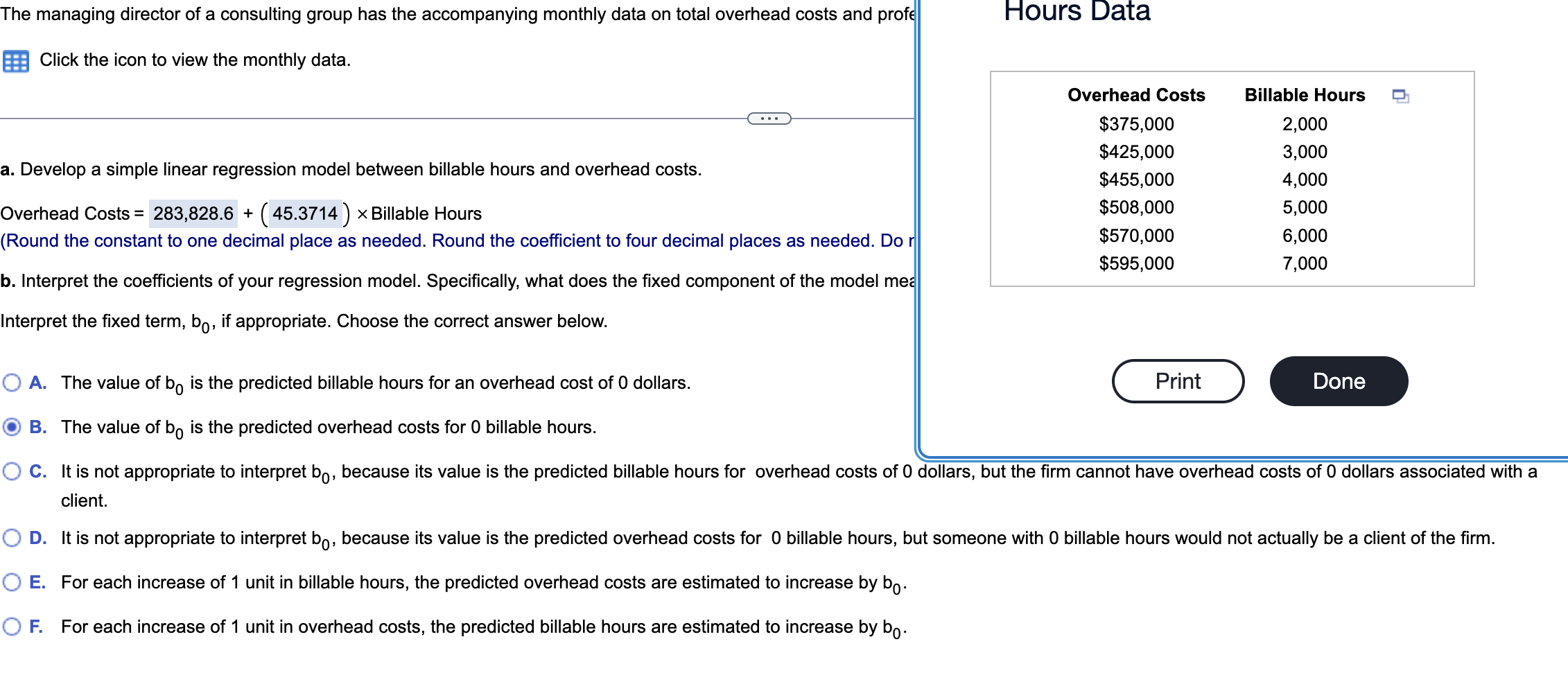 Solved b. ﻿Interpret the coefficients of your regression | Chegg.com