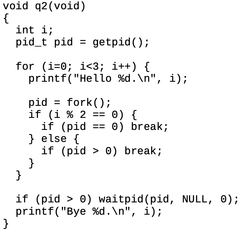Solved Consider The Following C Program Assume That All 