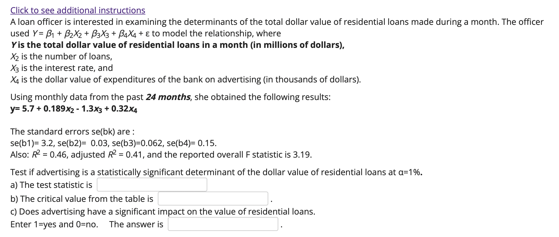 Solved Click to see additional instructions A loan officer | Chegg.com