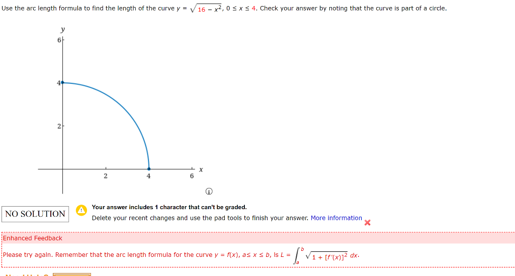 Solved Use the arc length formula to find the length of the | Chegg.com