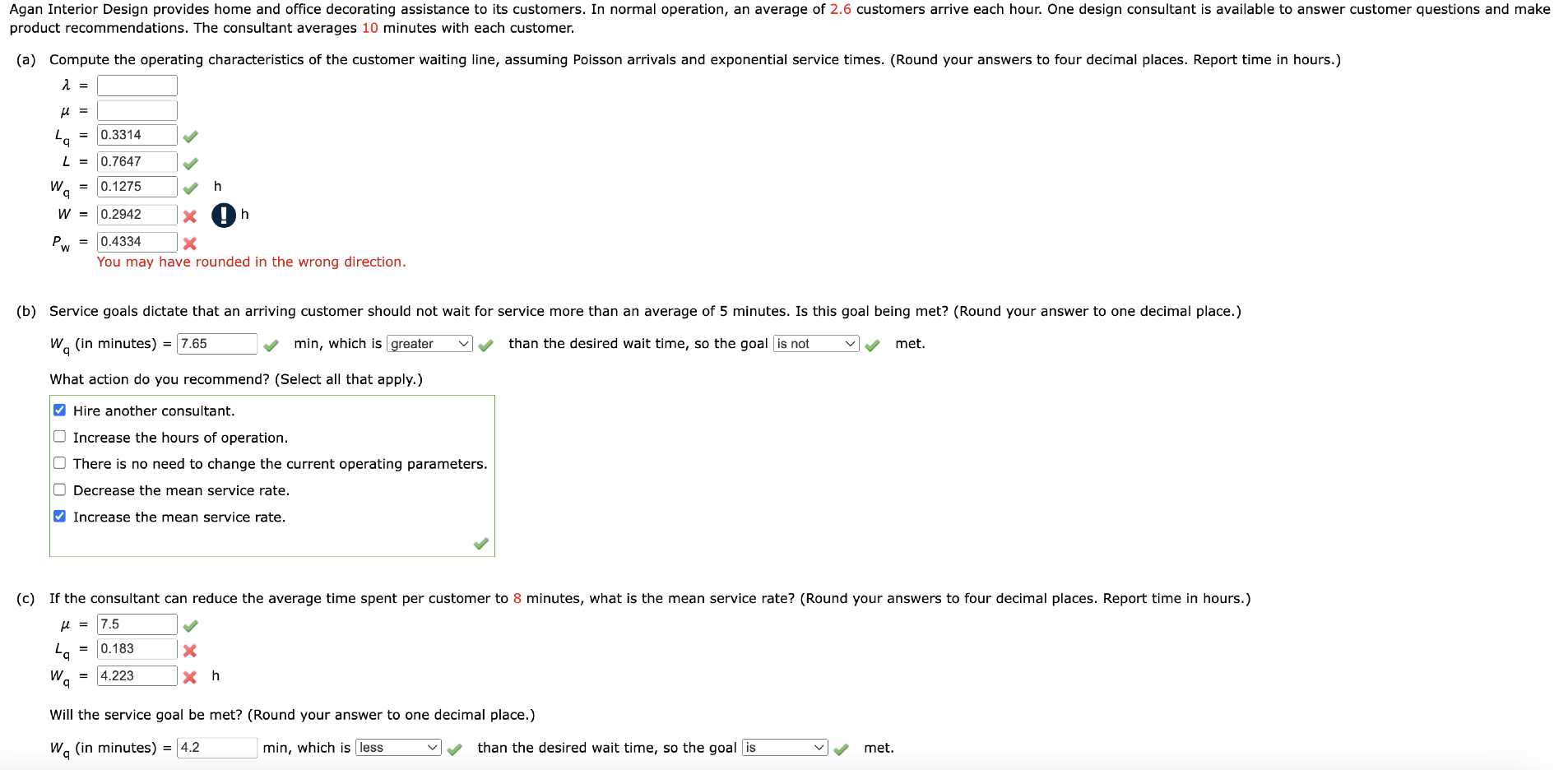 Solved Agan Interior Design provides home and office | Chegg.com
