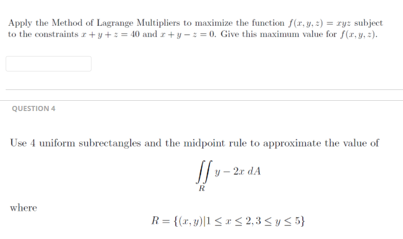 Solved Apply the Method of Lagrange Multipliers to maximize | Chegg.com
