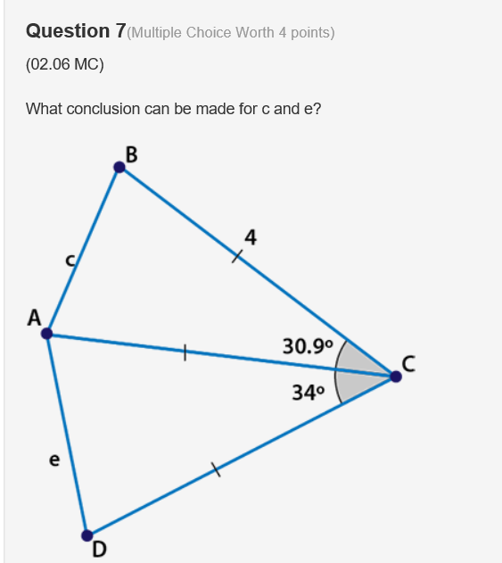 Solved Question 7(Multiple Choice Worth 4 points) (02.06 MC) | Chegg.com