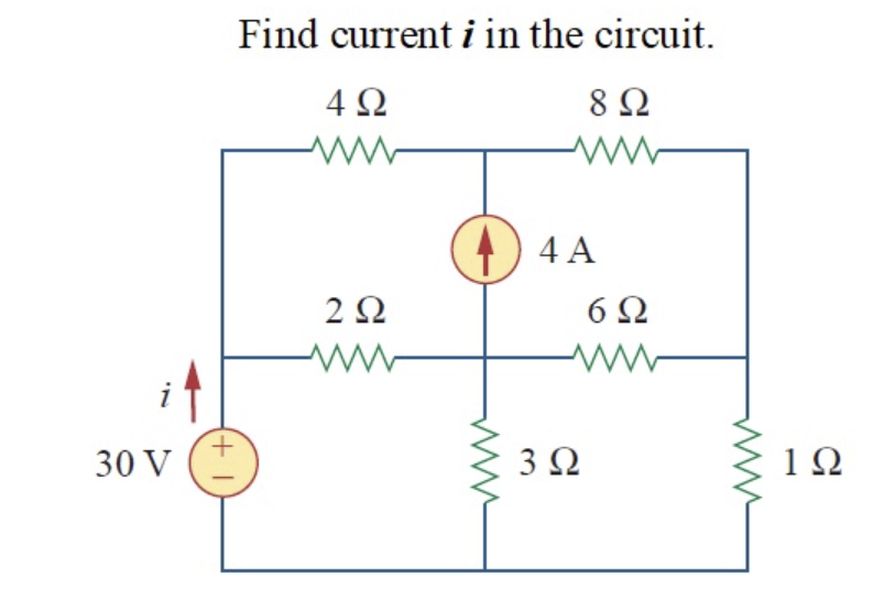Solved how do I find current i? ﻿:( | Chegg.com