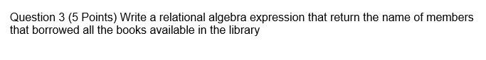 Six basic operators select: o project: 11 union: set | Chegg.com