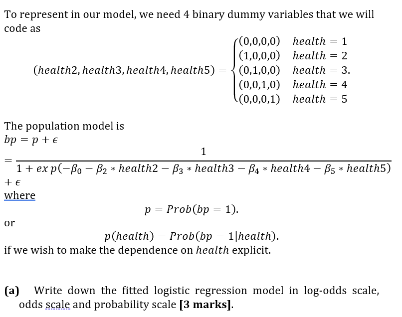 = To represent in our model, we need 4 binary dummy | Chegg.com