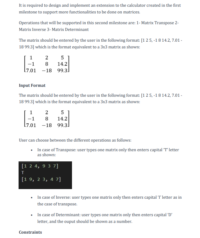 Solved It is required to design and implement an extension | Chegg.com