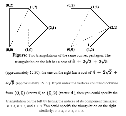 Solved convex polygon structure. we can triangulate the | Chegg.com