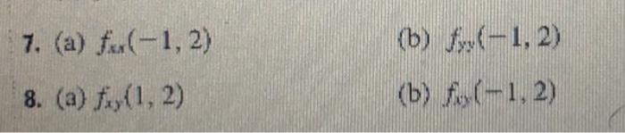 Solved 5-8 Determine the signs of the partial derivatives | Chegg.com