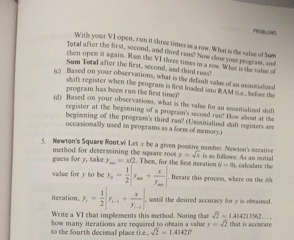 Solved This is Labview problem and i have to do only part | Chegg.com