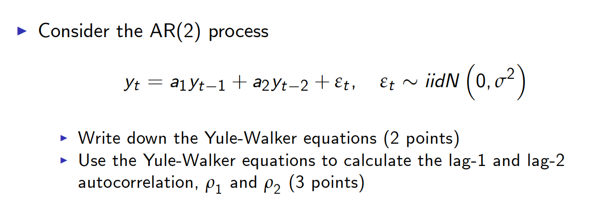 Solved Consider the AR(2) | Chegg.com