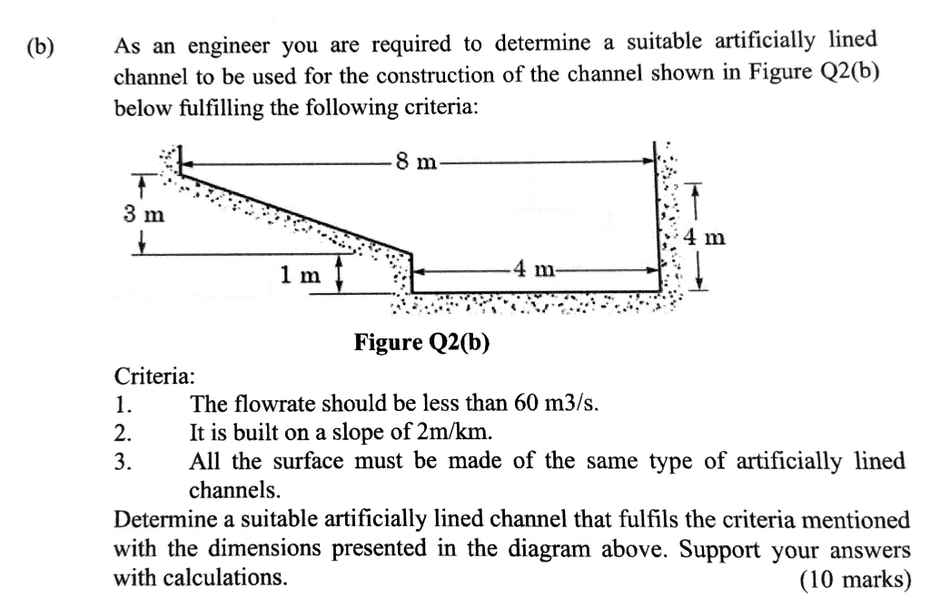 Solved (b) As an engineer you are required to determine a | Chegg.com